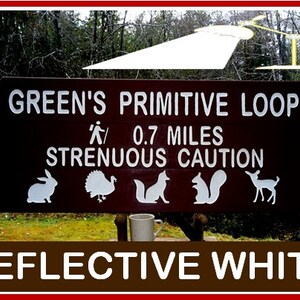 PRIMITIVE LOOP TRAIL Sign, Park Style Trail Yard Home Cabin Campground ...