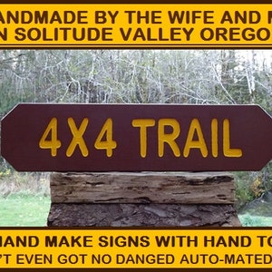 TRAIL OR PATH Style Park Sign, for Your Trail Path Yard Cabin Lodge ...