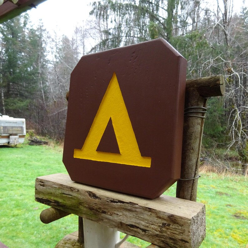 Forest Service Style CAMPGROUND SYMBOL Sign. for Hiking Trail Road ...