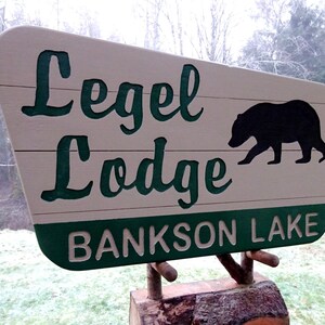 LODGE NAME With Lake Name, Forest Service Personalizable Park Welcome ...
