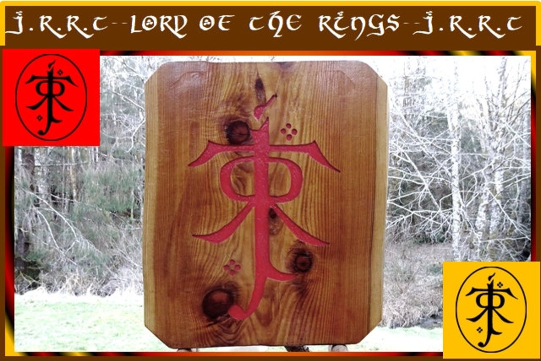 Jrrt’s Initials Lord of the Rings, Fantasy Adventure on Natural Edge ...