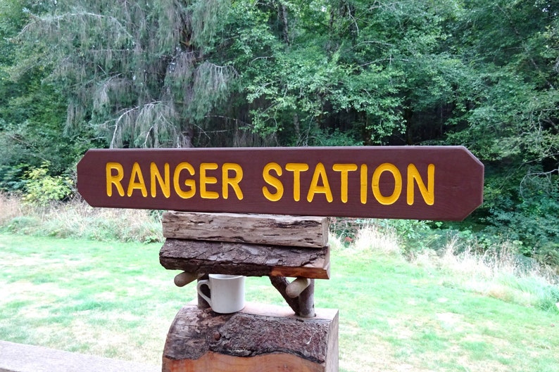 RANGER STATION Office Sign National Park & Forest Service | Etsy