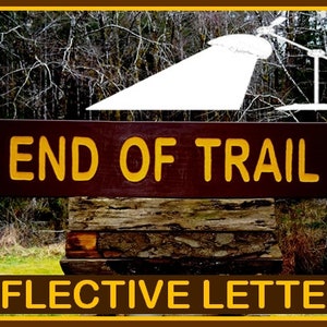 Park Style End of Trail Sign In/outdoor Hiking Path Cabin Lodge ...