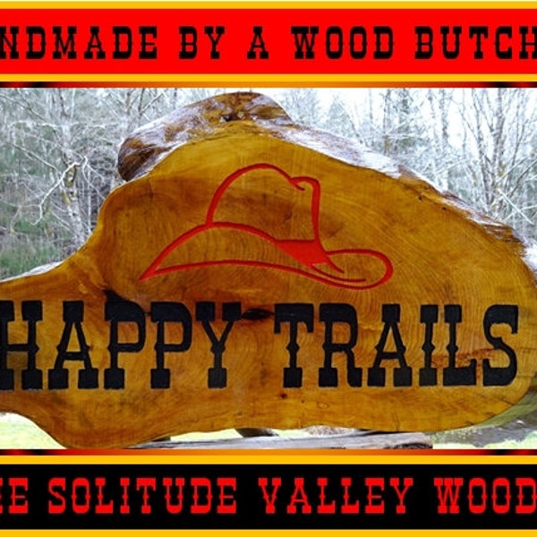 Happy Trails Sign - Etsy