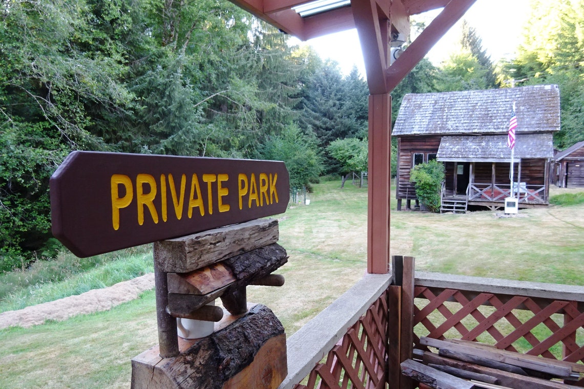 PRIVATE PARK Vintage Style Property Sign for Your Trail Road - Etsy