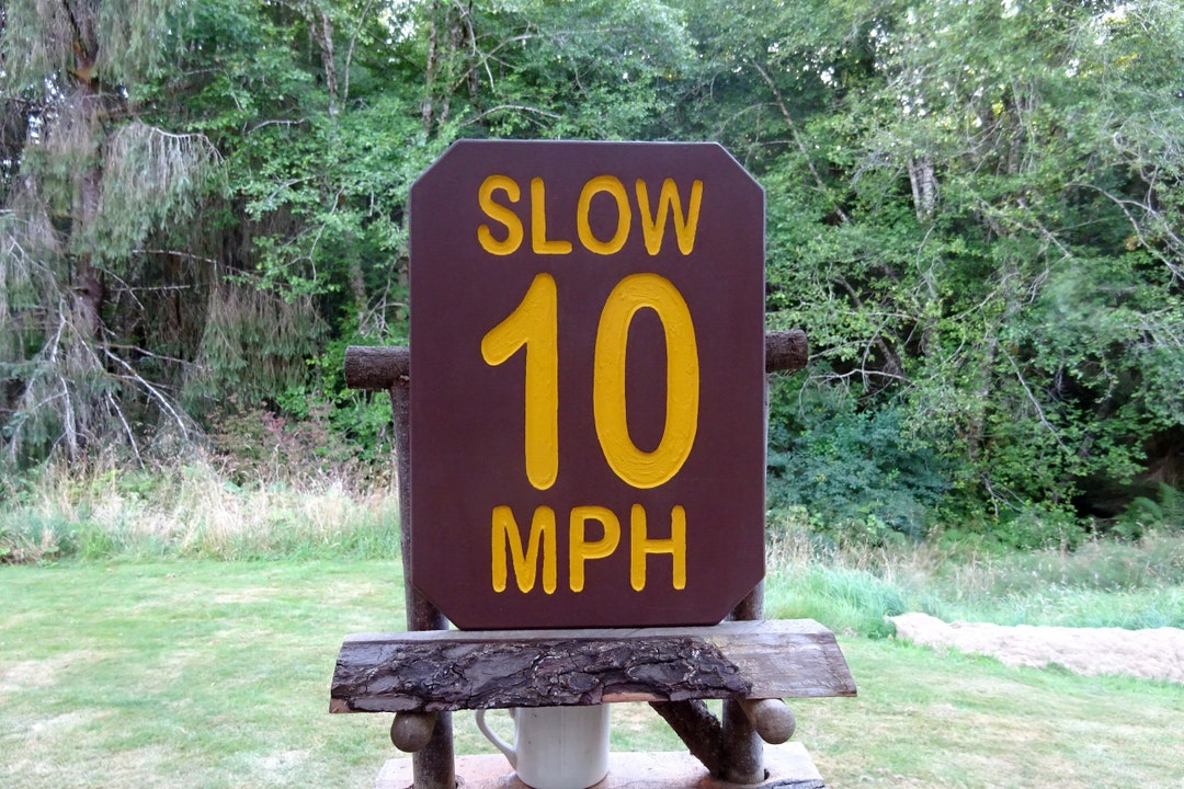 Speed Limit 10 MPH Street or Road Sign, Drive Street Road Home Cabin ...