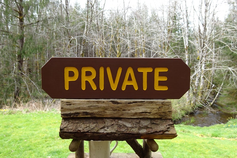 PRIVATE National & State Park Security Path Trail Road Home Cabin ...
