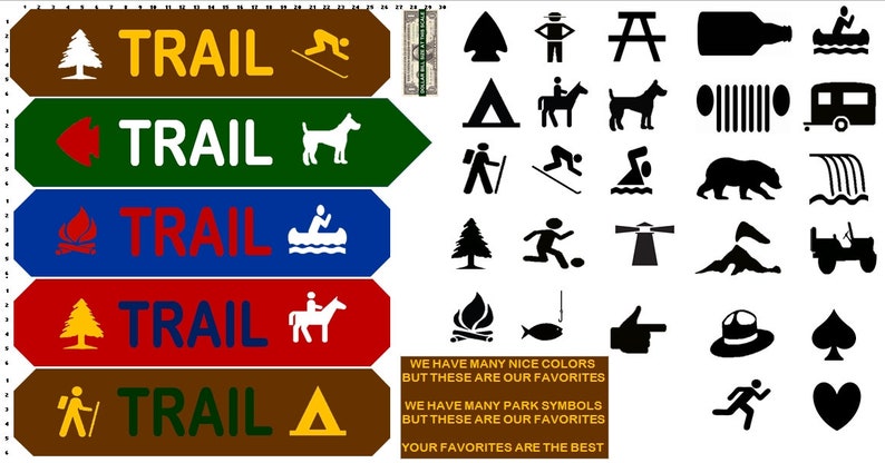 National & State PARK RANGER Sign for Your Path Trail Road | Etsy