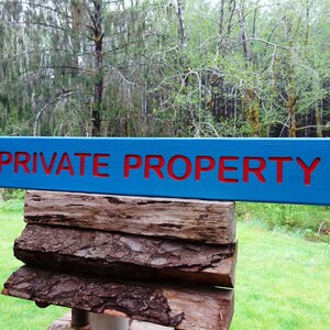 PRIVATE PROPERTY Road Home Gate Yard Camp Sign. Hand Carved Routed ...