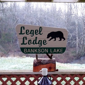 LODGE NAME With Lake Name, Forest Service Personalizable Park Welcome ...