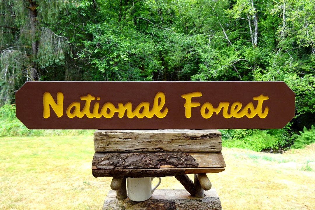 Park Service Style Sign, In/outdoor Hiking Trail Road Street Cabin ...