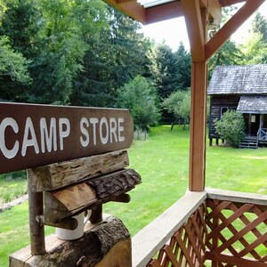 CAMP STORE Sign, Park Style in or Outdoor Trail Road Street Cabin Lodge ...