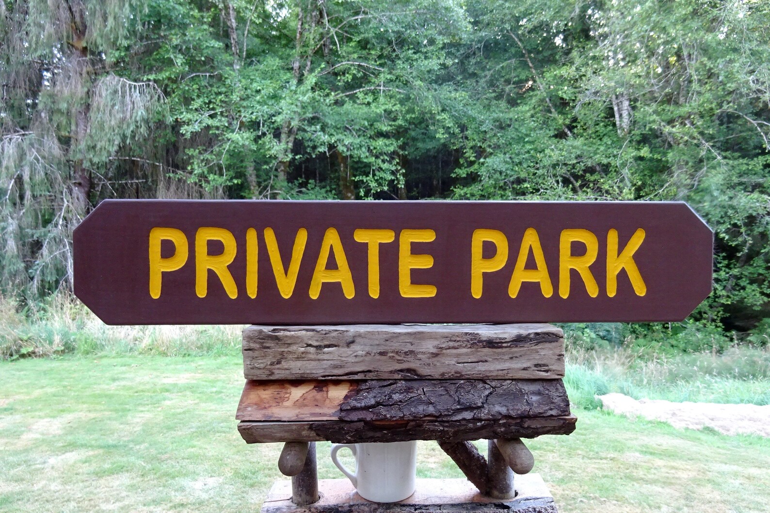PRIVATE PARK Vintage Style Property Sign for Your Trail Road - Etsy