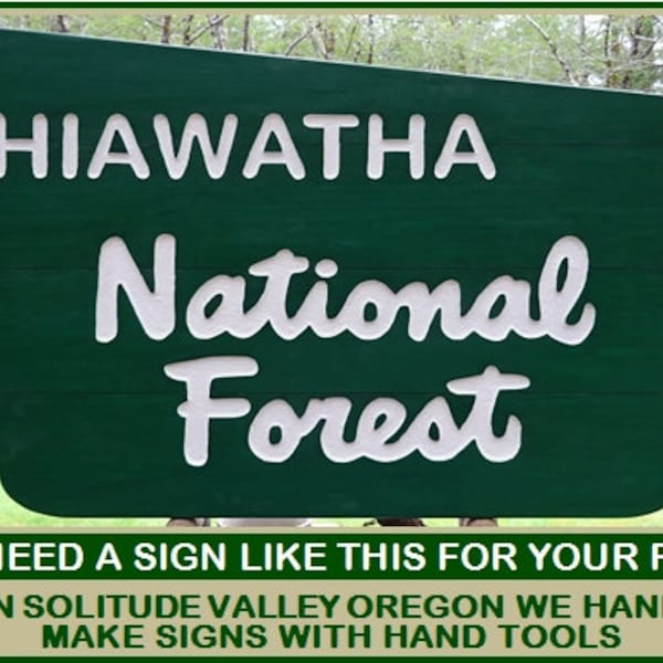 Welcome National Forest Sign - Etsy