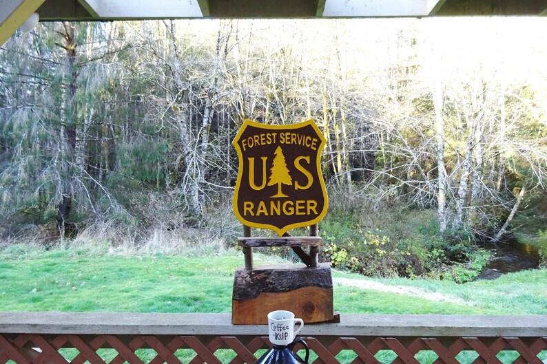 RANGER Shield FOREST SERVICE Park Sign for Cabin Lodge Camp - Etsy