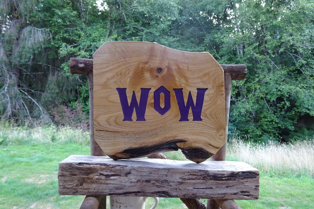 Wow Mom World of Warcraft Roll Playing Gamer Sign Hand Carved Routed ...