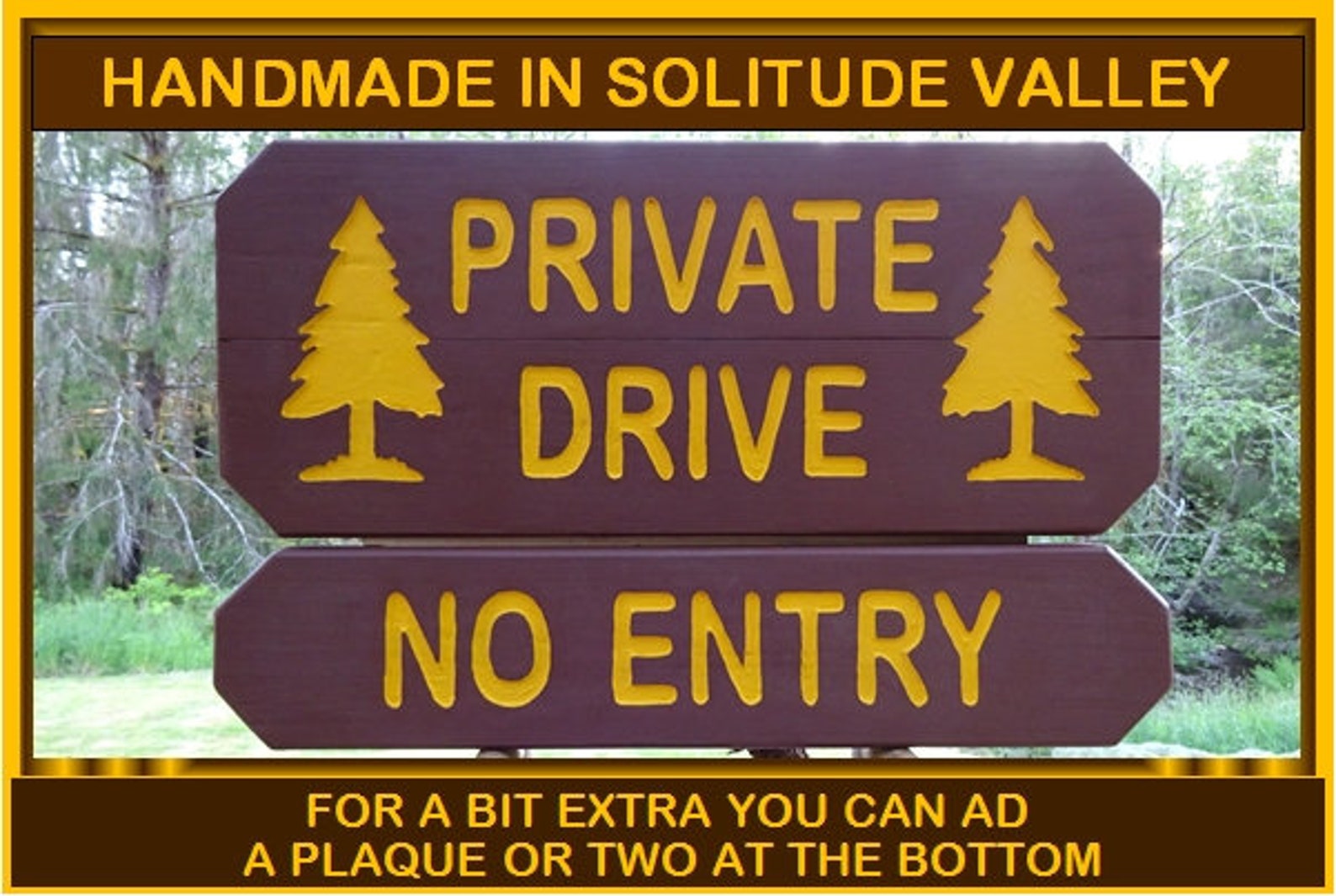 PRIVATE DRIVE Sign National Park Style Road Cabin Lodge - Etsy