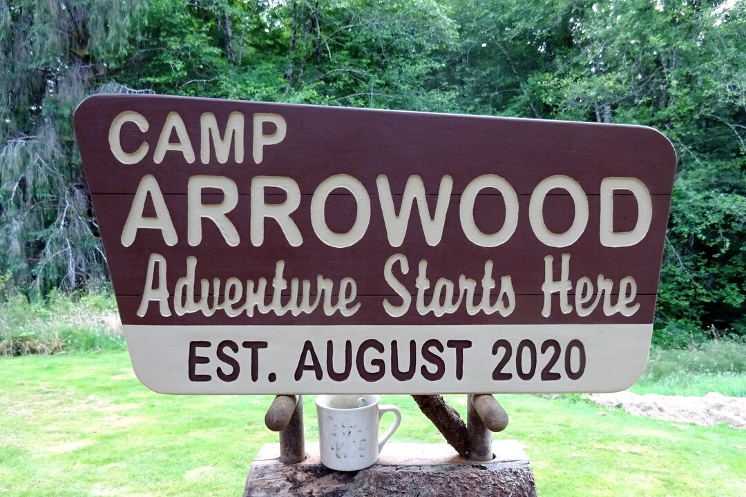 Forest Service Style Customizable Park Welcome Sign With Adventure ...