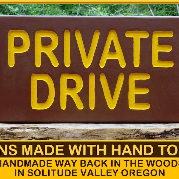 Private Drive Sign - Etsy