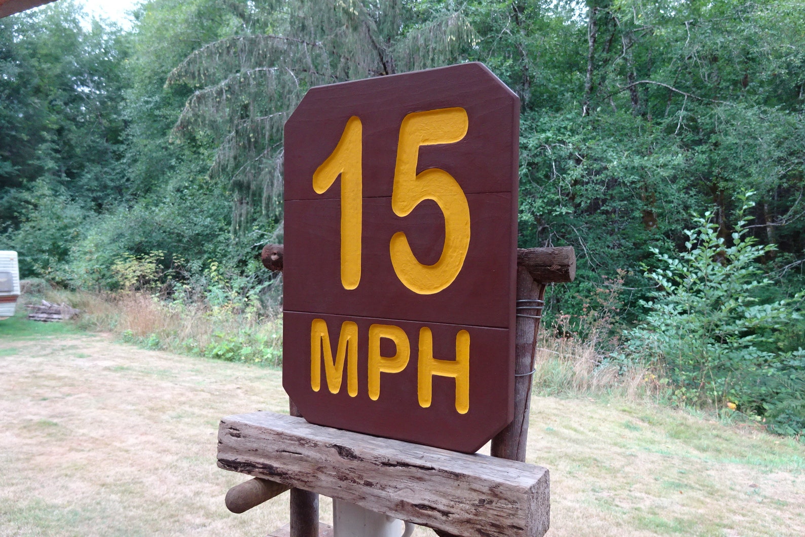 15 MPH SPEED LIMIT Sign, Park & Forest Service Style Path Trail Road ...