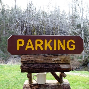 Parking, National Park & Forest Service Style Sign: Park Camping ...