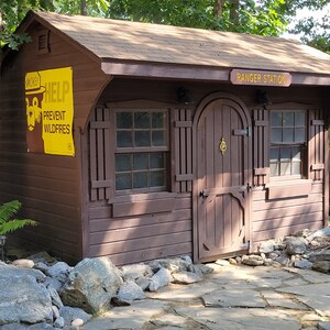 RANGER STATION Office Sign, National Park & Forest Service Cabin Lodge ...