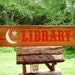 Primitive Outhouse Sign LIBRARY. on Old Growth Western Red - Etsy
