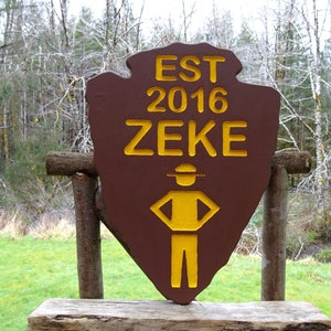 BABY’S FIRST NAME With Ranger & Birth Year, Park Themed Nursery Sign on ...