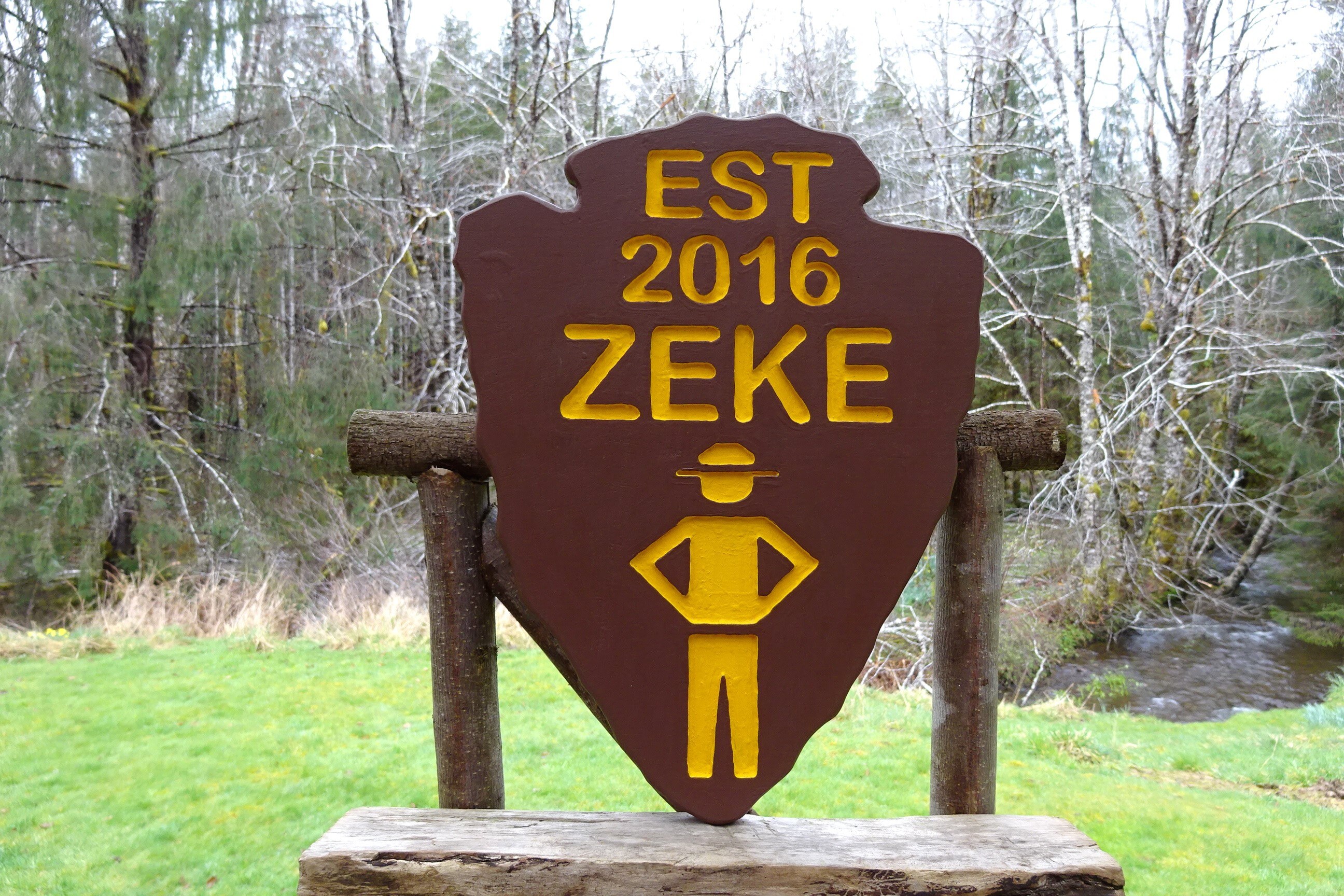 BABY’S FIRST NAME With Ranger & Birth Year, Park Themed Nursery Sign on ...