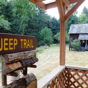 JEEP TRAIL Handmade Park Style off Road Path Trail Road Cabin Refuge ...