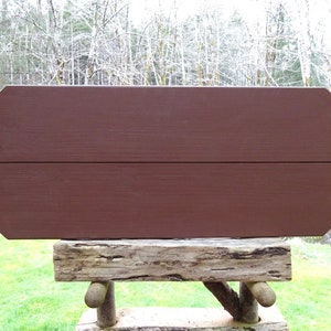 National Park Style RANGER STATION Sign With 2 Trees, Yard Cabin Lodge ...