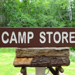 CAMP STORE Sign National & State Park Style Trail Road Home Cabin ...