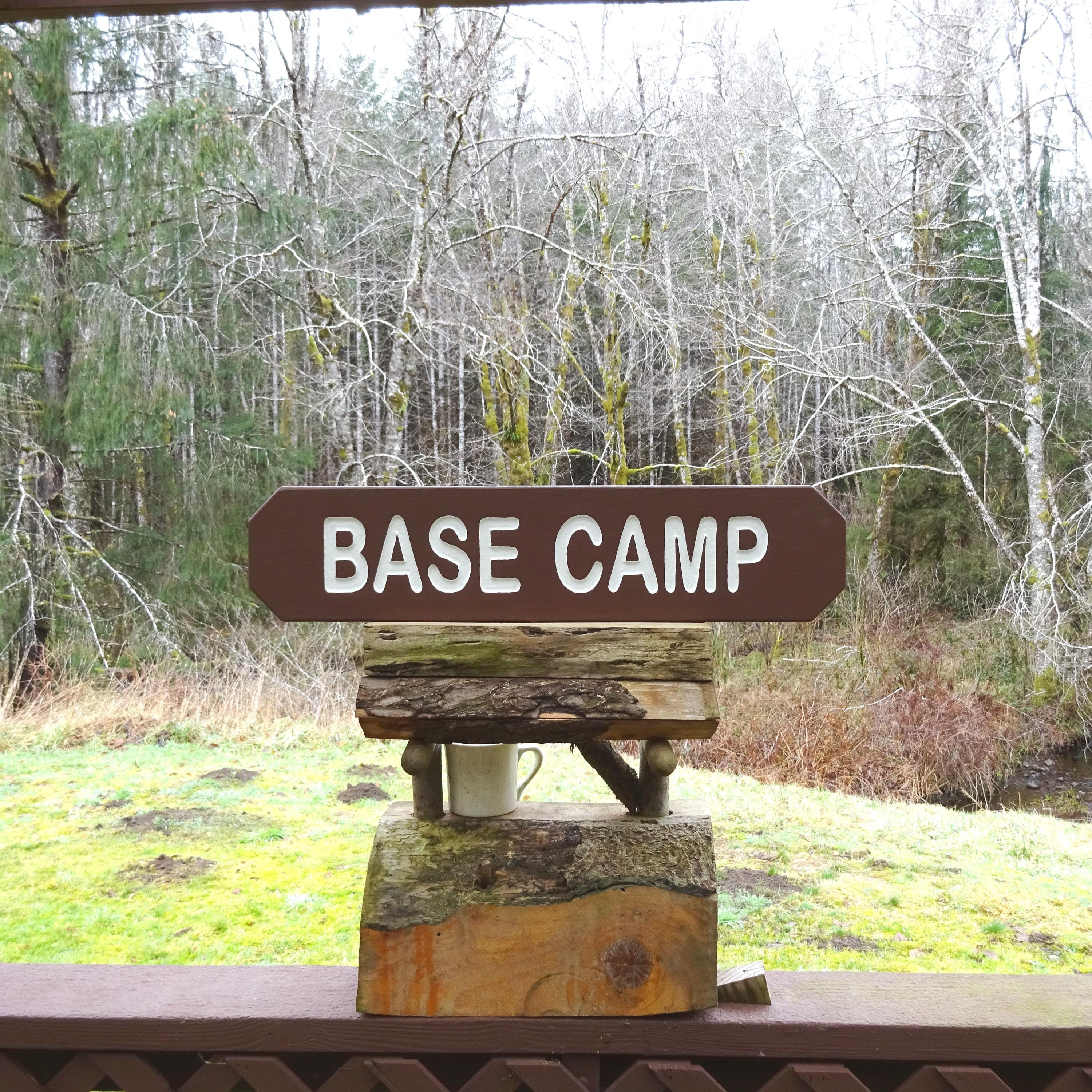 National Park Vintage Style BASE CAMP Sign. for Your Trail Road Drive ...