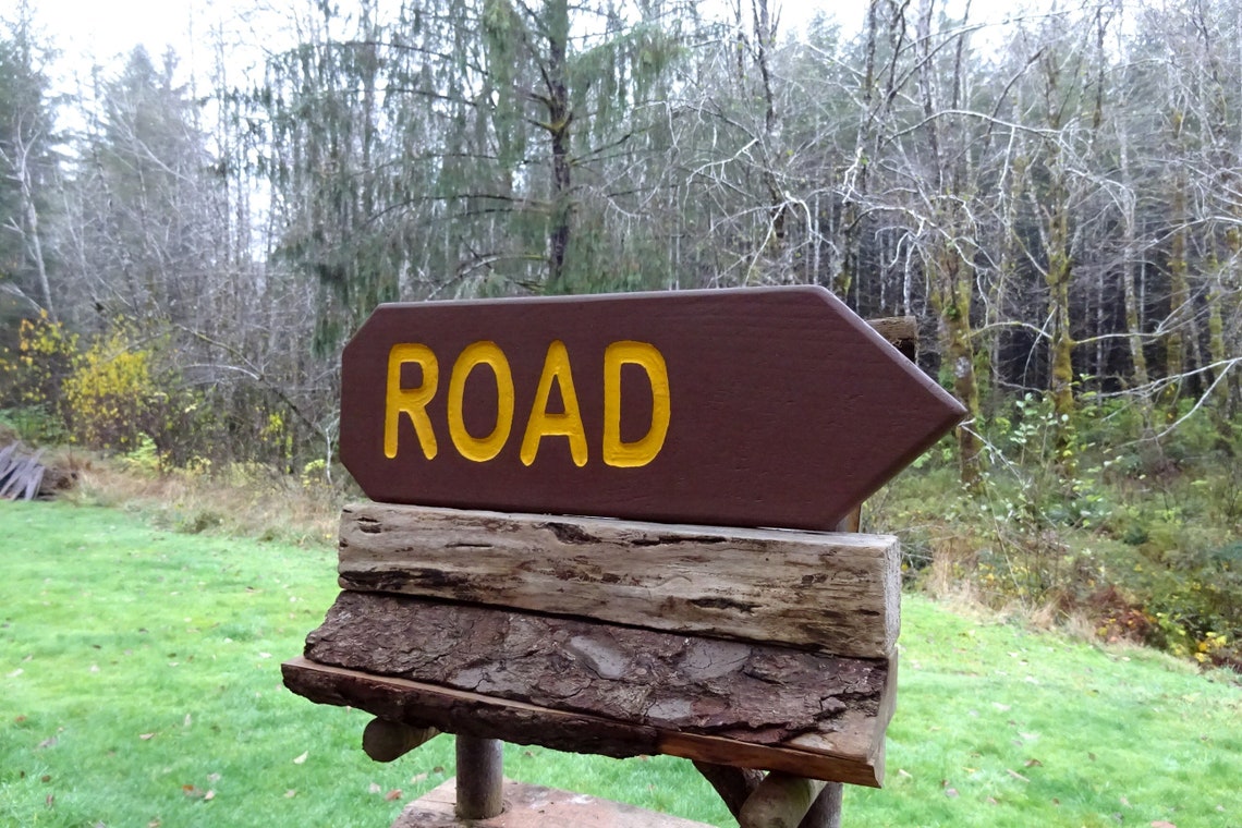 ROAD DIRECTION Sign Right Arrow National Park Path Trail Road - Etsy