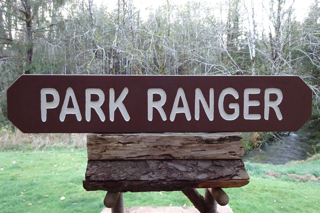 National & State PARK RANGER Sign for Your Path Trail Road Home Cabin ...