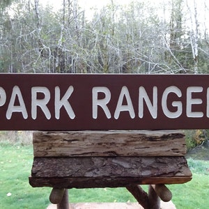 National & State PARK RANGER Sign for Your Path Trail Road Home Cabin ...