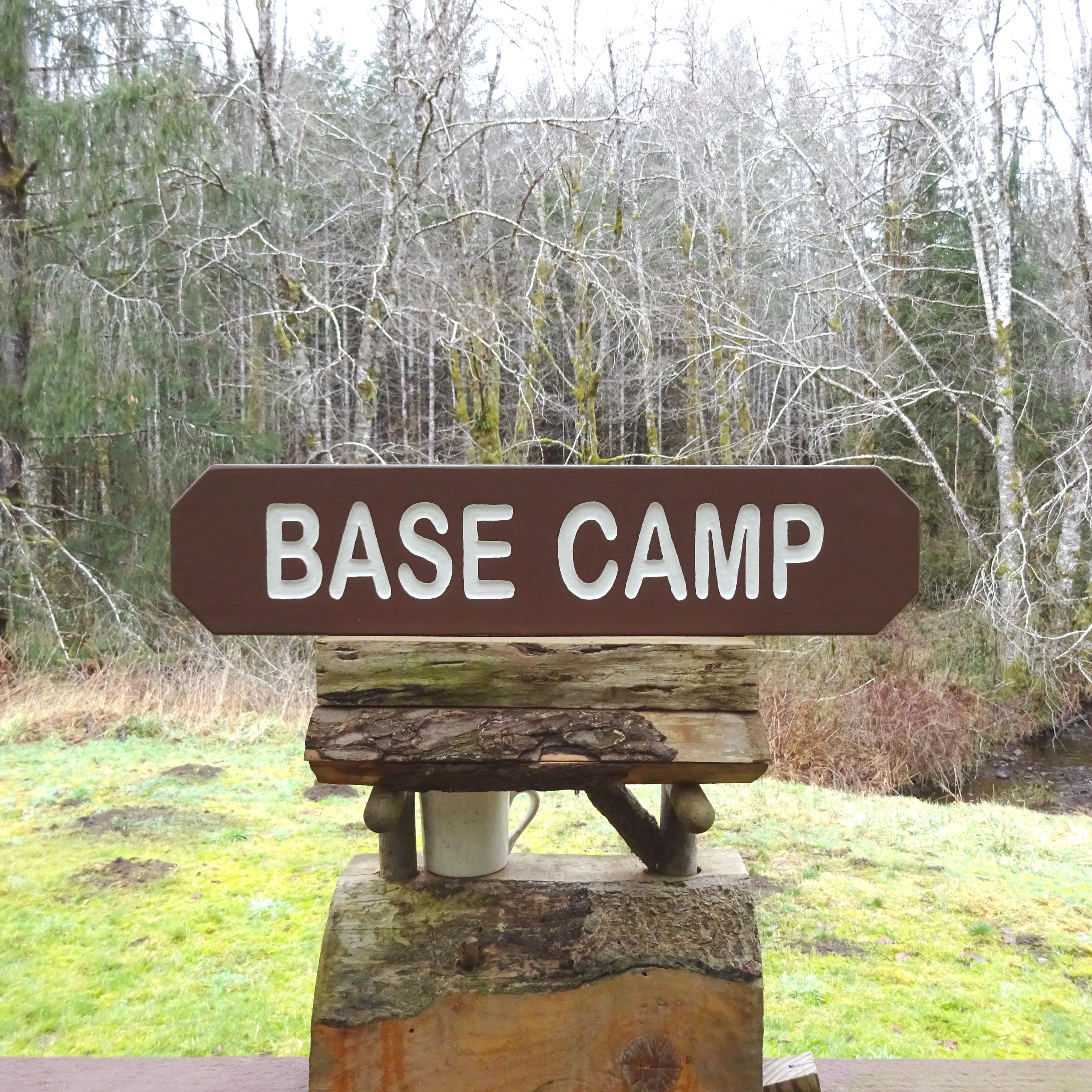 National Park Vintage Style BASE CAMP Sign. for Your Trail Road Drive ...