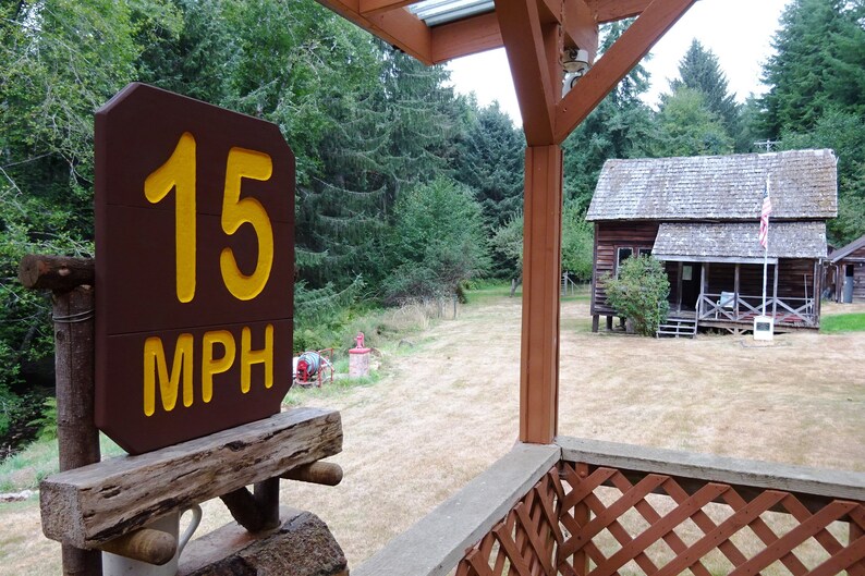 15 MPH SPEED LIMIT Sign, Park & Forest Service Style Path Trail Road ...