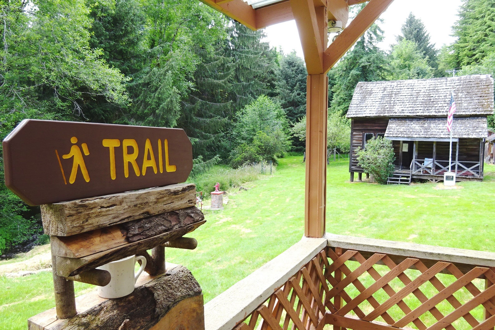 Park TRAIL Sign With Hiker Going Left Park Style Path Trail - Etsy