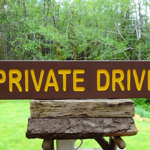 Private Drive Sign - Etsy