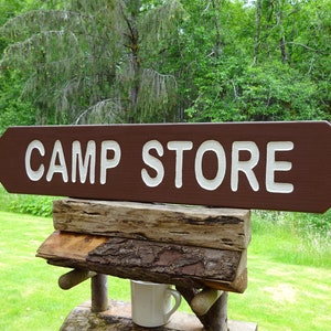 CAMP STORE Sign National & State Park Style Trail Road Home Cabin ...