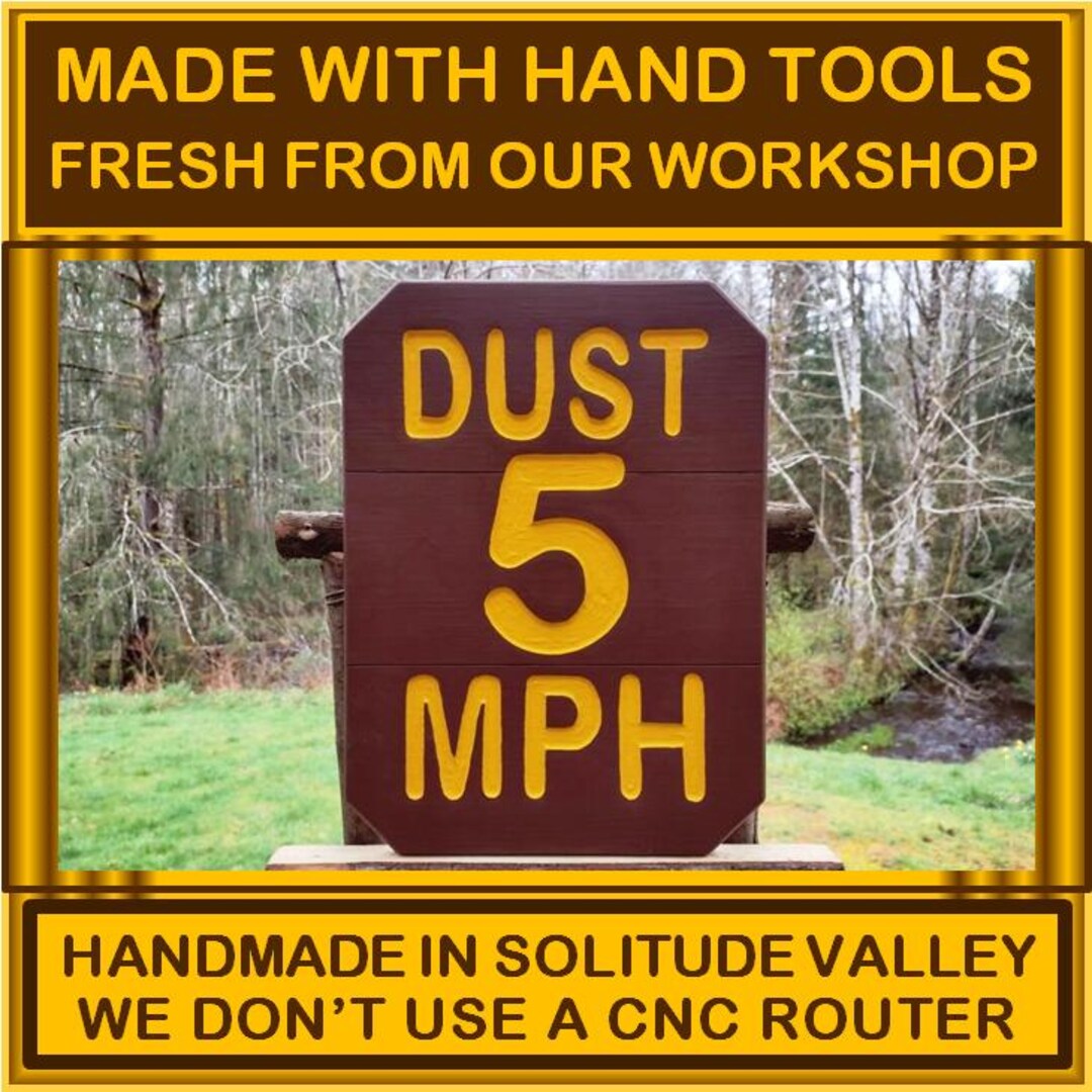 Park Style DUST 5 MPH Speed Limit Personalizable Sign. for Driveway ...