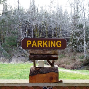 Parking, National Park & Forest Service Style Sign: Park Camping ...