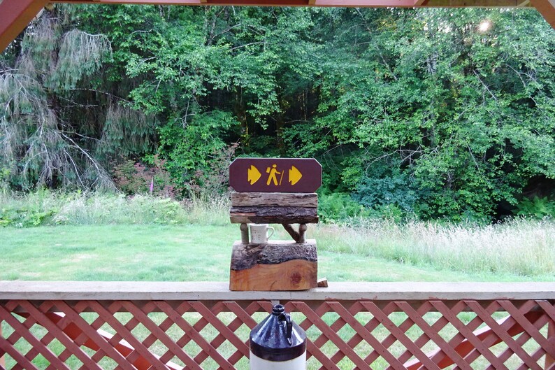 Arrowhead Directional Backpacker Sign Park Style Path Trail - Etsy