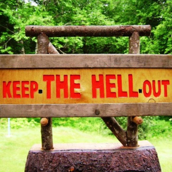 Keep Out Dog Sign - Etsy