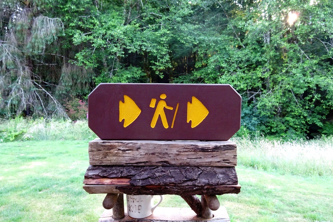 Arrowhead Directional Backpacker Sign, Park Style Path Trail Road Camp ...