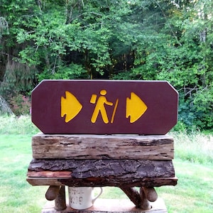 Arrowhead Directional Backpacker Sign, Park Style Path Trail Road Camp ...