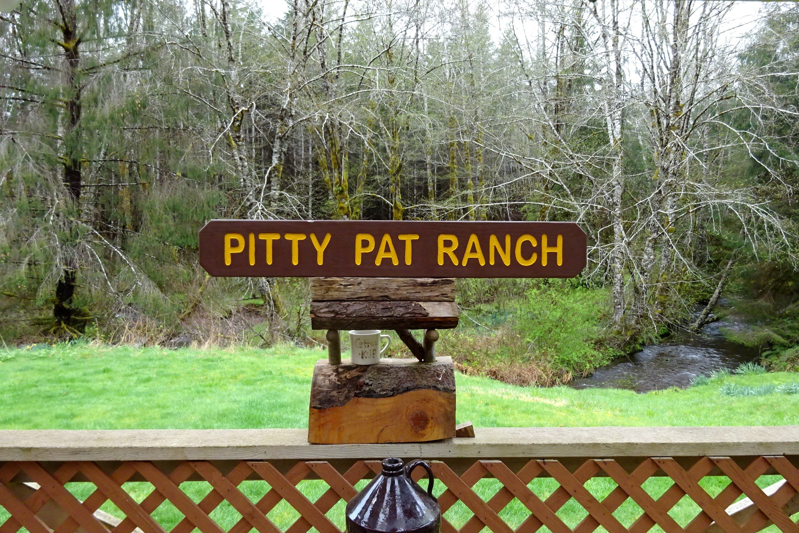 PITTY PAT RANCH Sign Personalizable Park Style Trail Road - Etsy