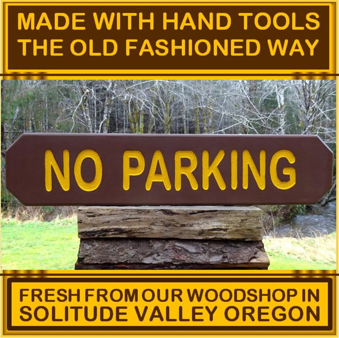 National & State Park NO PARKING Personalizable Sign. for Road Street ...