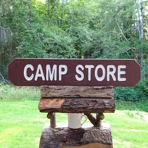CAMP STORE Sign, Park Style in or Outdoor Trail Road Street Cabin Lodge ...